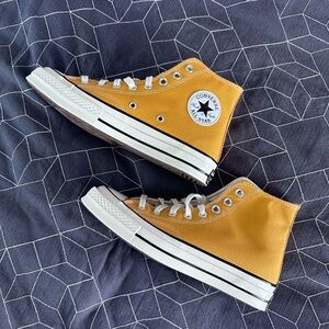 Converse | Shoes | Converse Chuck 7 High Top Shoes Mustard Size Mens 65 ...